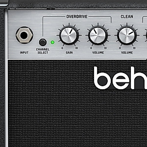 Behringer HA-20R 20 Watt Guitar Amplifier with 2 Independent Channels, VTC Tube Modeling, Reverb and Original Bugera 8" Speaker