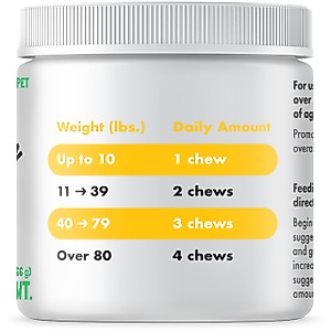 Turmeric Curcumin Hip & Joint Dogs Supplement Anti-Inflammatory Support for Arthritis & Mobility with Collagen & BioPerine Pain Relief Antioxidant Digestive Cardiovascular and Liver Health 30 Chews