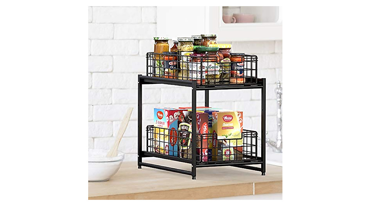 Under Sink Organizer | Sliding & Stackable Cabinet Storage