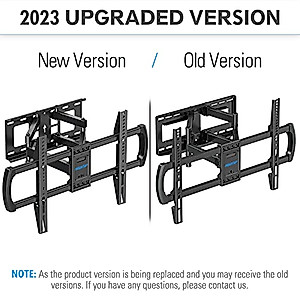 MOUNTUP TV Wall Mount, TV Mount Swivel and Tilt Full Motion for Most 42-82 Inch Flat Curved TVs, Wall Mount TV Bracket with Articulating Arm, Holds up to 100lbs Max VESA 600x400mm, Fits 12" 16" Studs