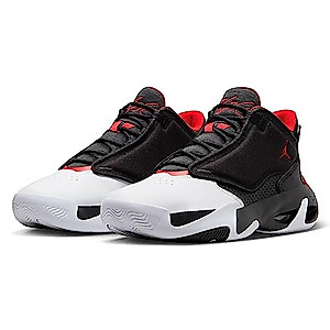 Men's Jordan Max Aura 4 Shoes Black/Gym Red/White (DN3687 061) (us_Footwear_Size_System, Adult, Men, Numeric, Medium, Numeric_9)