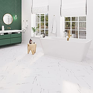 Lucida Surfaces Luxury Vinyl Flooring Tiles | Peel and Stick Floor Tile for DIY Installation | Sample Tile | BaseCore | 6" x 12"