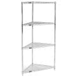Corner Wire Shelving 24"W x 18"D x 63"H