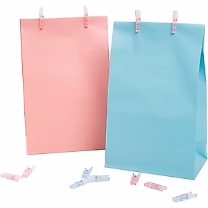 Unique Mini Plastic Clothespin Favors, 1.25", Pink