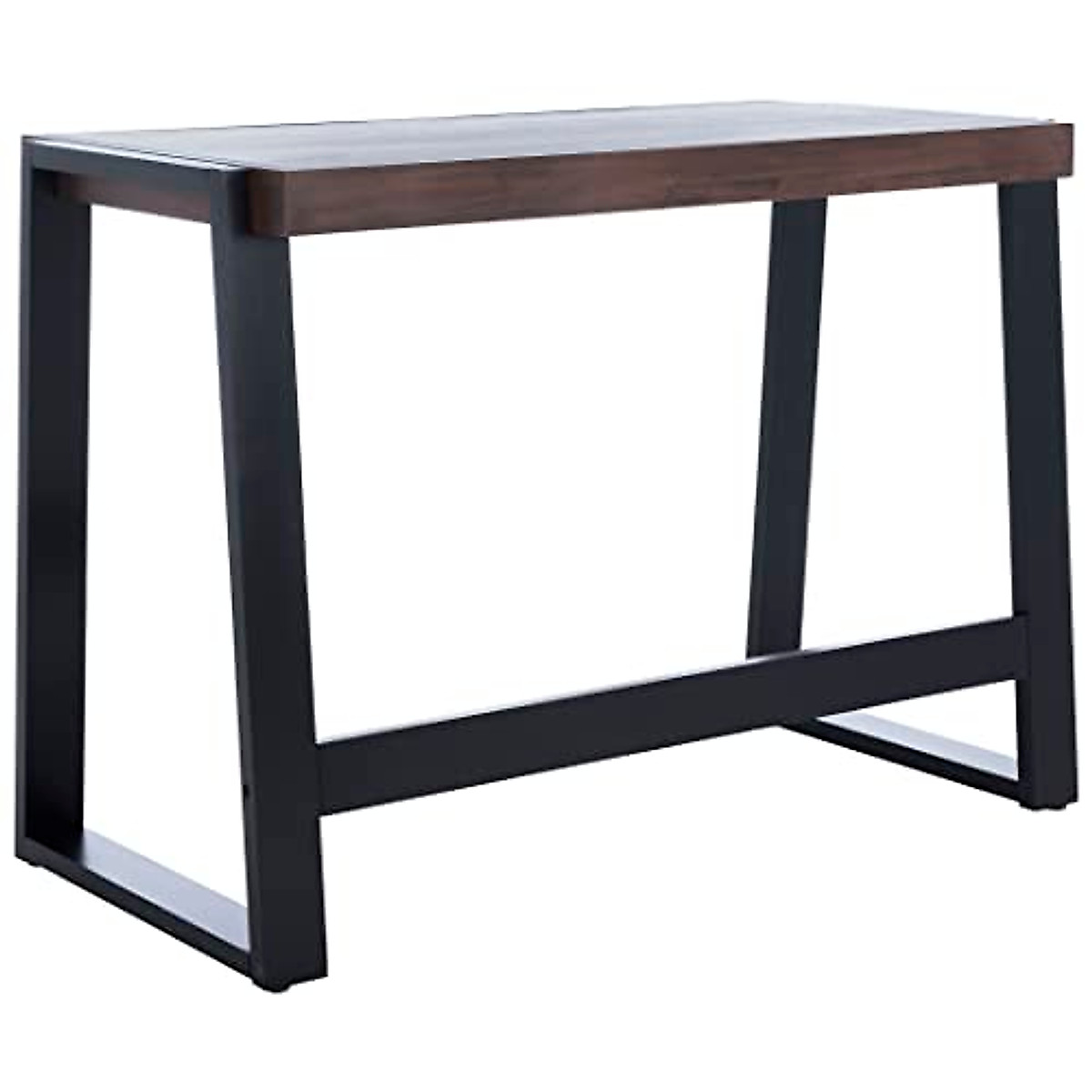 Safavieh Home Collection Dennings Modern Farmhouse Walnut/Black Desk, Medium