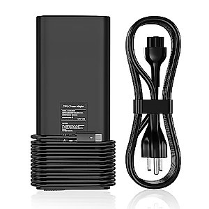 130W Dell Laptop Charger USB C Adapter for Dell XPS 15 17 9520 9510 9500 9710 Dell Precision 3560 3571 5520 5560 5570 3561 Dell Latitude 5511 5420 7410 7310 7210 9410 HA130PM170 DA130PM170 Power Cord