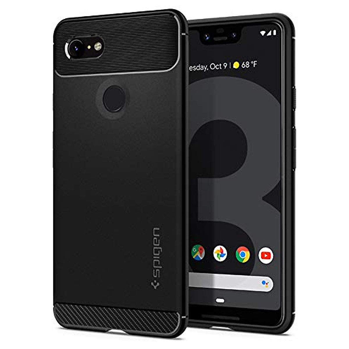 Spigen Rugged Armor Designed for Google Pixel 3 XL Case (2018) - Black