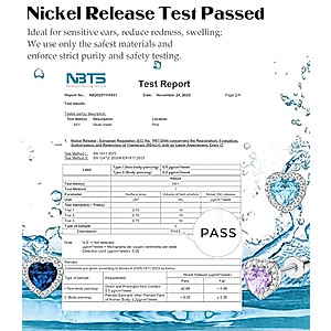 THUNARAZ Hypoallergenic Birthstone Stud Earrings for Women Butterfly Flower Heart CZ Screw Back Earrings Jewelry Gift for Birthday Christmas