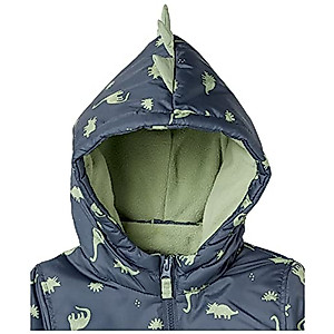 Simple Joys by Carter's Baby Water-Resistant Snowsuit Set-Hooded Winter Jacket, Dino, 3T