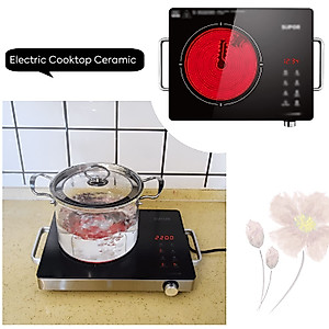 Glass Pot with Lid Heat Resistant ABHOME Stainless Steel Double Handles Stovetop Glassware for Cooking, Glass Saucepan for Soup, Milk, Pasta & Baby Food Stovetop Glass Cookware(3.5 Liter) …