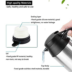 Acouto 750ml 12V Car Electric Kettle Stainless Steel Car Kettle Boiler Cigarette Lighter Heating Kettle Mug Electric Travel Thermoses DC Powered Car Teapot Portable Water Heater for Tea Coffee