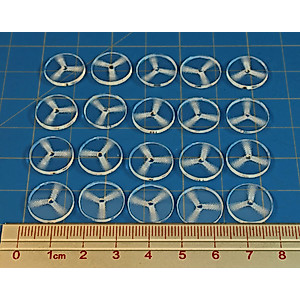 LITKO Bomber Propeller Discs Compatible with The Blood Red Skies, 1.5mm Clear (20)