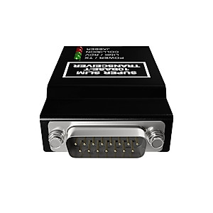 10Base-T RJ45 to 10Base-5 DB15M AUI Type Media Converter | Thick Ethernet Adapter to 10BT UTP RJ-45 Transceiver
