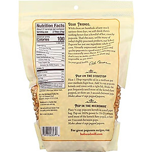 Bob's Red Mill Whole Yellow Popcorn, 30 Oz