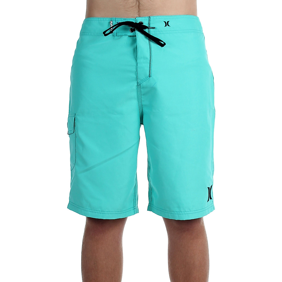 Hurley® One & Only Boardshorts for Men 22" – Quick Drying – EZ Fly Closure – Hook and Loop Flap - Polyester Hyper Jade 34 One Size