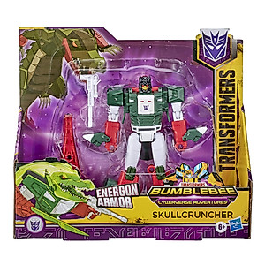 Transformers Bumblebee Cyberverse Adventures Ultra Class Skullcruncher Action Figure - Combines with Energon Armor to Power Up, for Kids Ages 6 and Up, 6.75-inch, Red