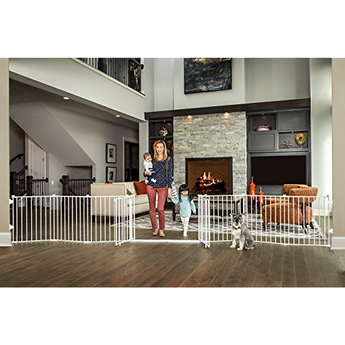 Regalo 192-Inch Double Door Super Wide Adjustable Baby Gate and Play Yard, 4-In-1, Bonus Kit, Includes -192 x 1.5 x 28 inches; 24 Pounds(pack of 1)