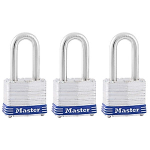 Master Lock Outdoor Padlocks, Lock Set with Keys, Keyed Alike Padlocks, 3 Pack, 3TRILF