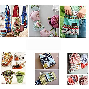 Quilting Fabric 8pcs 20" x 20" (50cm x 50cm) Pink Fat Quarter Natural Cotton Craft Fabric Bundle Patchwork Pre-Cut Quilt Squares for DIY Sewing Scrapbooking Quilting Dot Pattern