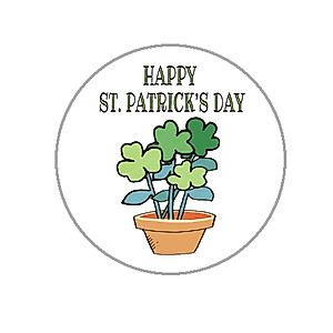 Assorted St Patricks Day Envelope Seals - 1.2" Fun St Patrick's Day Stickers - 144 Stickers