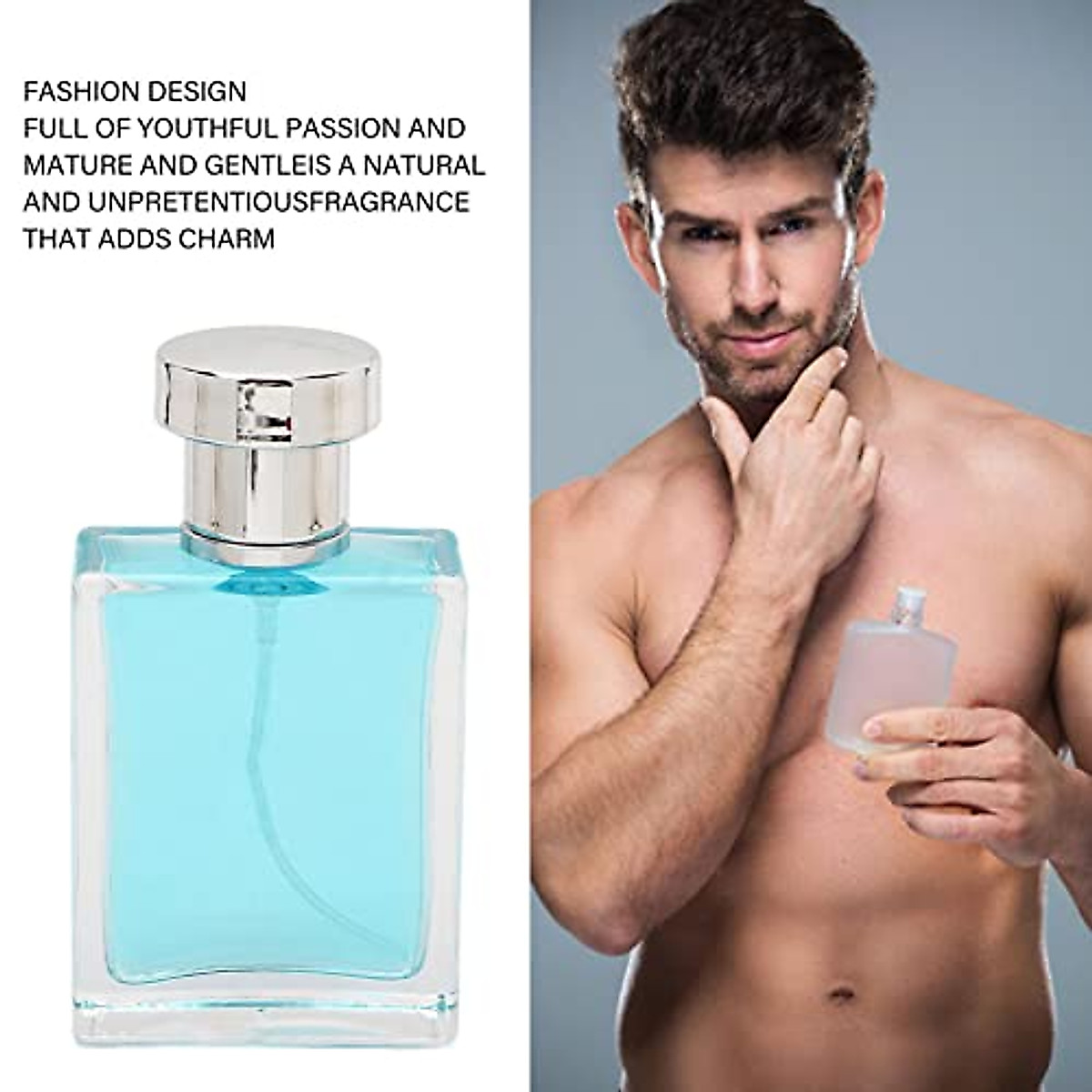 Yosoo Fashion Light Blue Ocean Flavour Cologne,Lasting Fragrance Perfume for Men - 50ml