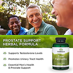 Swanson Saw Palmetto - Herbal Supplement Promoting Male Prostate Health Support - Natural Hair Supplement & Urinary Health Support (540 mg 250 Capsules) 2 Pack