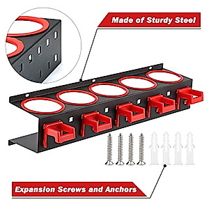 ALL4DETAIL Spray Bottle Holder, Multifunctional Spray Bottle Rack Car Beauty Shop Accessory Display with 5 Plastic Hanging Hooks - Plastic Spray Bottle - Squeeze Bottle