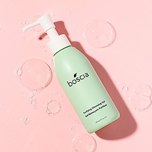boscia Purifying Cleansing Gel - Vegan, Cruelty-Free, Natural and Clean Skincare | Daily Natural Purifying Deep Cleansing Gel Face Cleanser, 5 fl oz