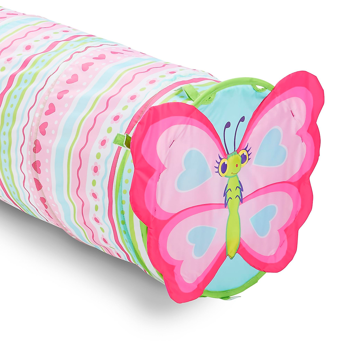 Melissa & Doug Sunny Patch Cutie Pie Butterfly Crawl-Through Tunnel (E-Commerce Packaging) - Indoor Outdoor Baby Tunnel Crawl Developmental Activity Toy