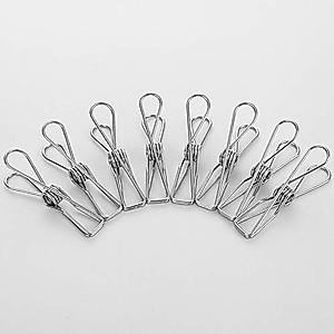 Oakenleaf Clothespins Stainless Steel Will Not Rust 316 Marine Grade 40 Piece Wire Durable Hurricane Proof Clothes Pegs Modern & Eco Friendly 2.3inch - The Forever Peg