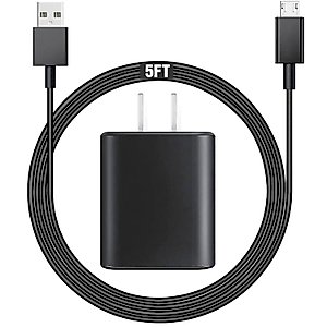5Ft Wall Charger Cable Fit for Bose SoundLink Color II/2, Mini II/2, Revolve, Revolve+ Plus Bluetooth Speaker, Bose QuietComfort 35 I/II Power Adapter Micro-USB Charging Cord