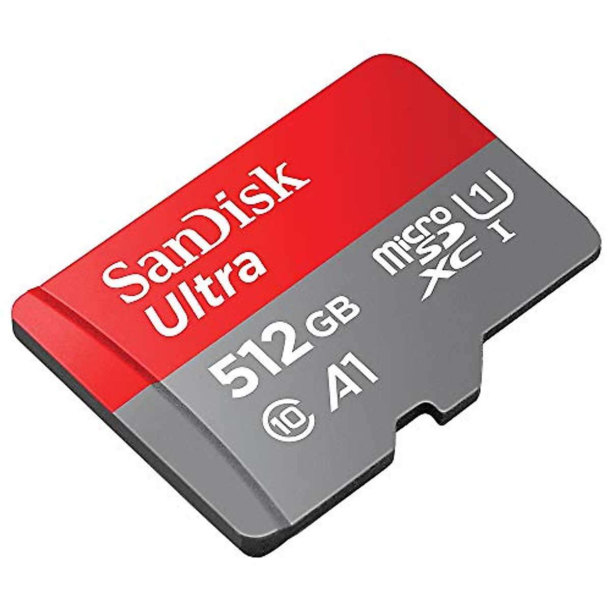 SanDisk 512GB Ultra MicroSDXC UHS-I Memory Card with Adapter - 100MB/s, C10, U1, Full HD, A1, Micro SD Card - SDSQUAR-512G-GN6MA