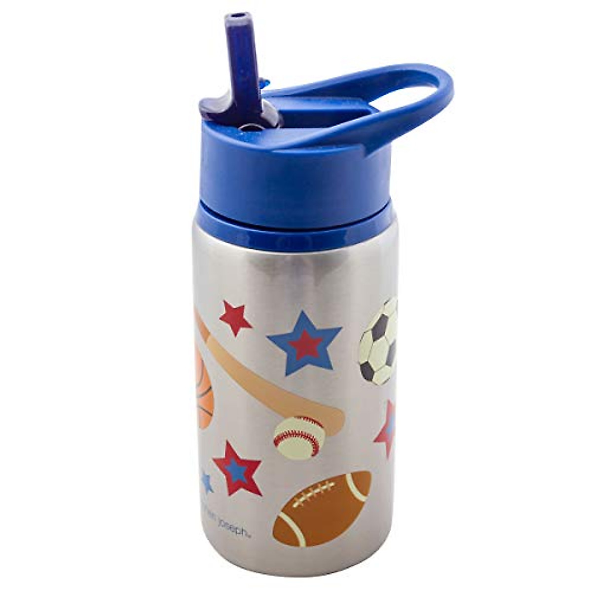 Stephen Joseph Stainless Steel Water Bottles, 18 OZ, SPORTS