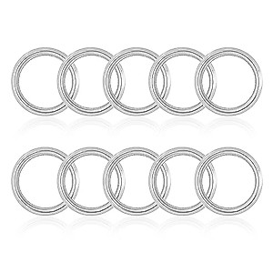 10PCS Oil Drain Plug Gasket Compatible with Subaru BRZ Legacy Outback Impreza,Crush Washer Oil Drain Plug Washer Replacement OEM#803916010,Standard Car Accessories Oil Pan Drain Plug Gasket