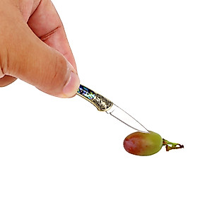 Tiny Folder Pocket Knife, Eastern Delights Miniature Collection Gadgets Tool for Opening Package (Green Shell)