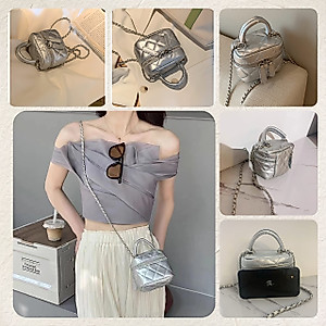 FONETTOS Box Bag Purse, Y2K Sourpuss Purse Cool Style Trendy Women Shoulder Crossbody Bags Fashion Girls Handbag