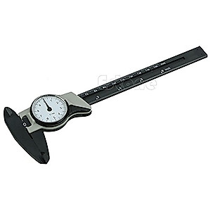 Kocome 150mm 6inch Dial Caliper Plastic Vernier Caliper 4 Way Gauge Micrometer