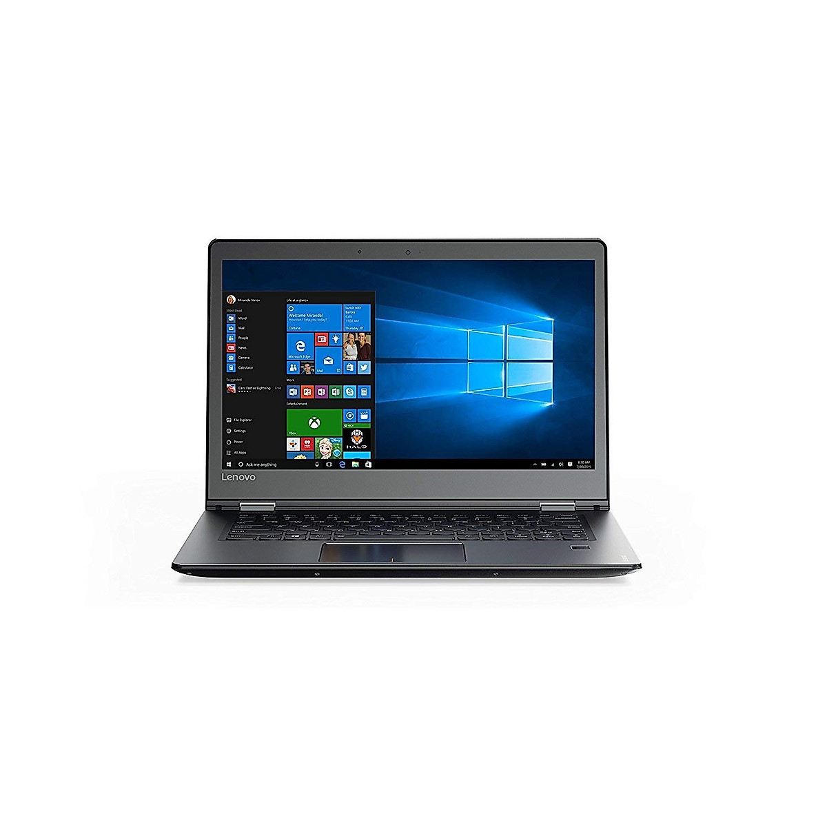 Lenovo Flex 4 14 2-in-1 Laptop, Core i5-7200, 2.5 GHz, 256 GB SSD, AMD Radeon R5 M430 2GB, Windows 10 Home 64-bit, Black (Renewed)