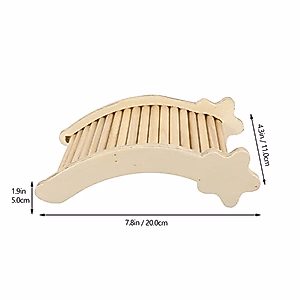 Ipetboom Hamster Climbing Ladder Rat Ladder Toys Hamster Cage Ladders Chinchilla Training Ladder Chinchilla Climbing Toy Hamster Ladder Hamster Toys Reptile Bridge Wood Ladder Toy