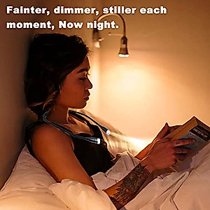 Book Light, Book Light for Reading in Bed, Fast Recharge, Neck Reading Light Slim with 3 Modes, Super Flexy, Hands Free Versatile Neck Light, Up to 70 Hours.Gift for Knitting, Sewing, Camping. (Black)