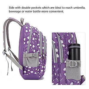 goldwheat Girls School Backpack Cute Lightweight Bookbag Outdoor Travel Bag for Elementary Middle Daypack