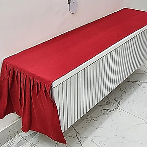 Throw Pillow Red Modern TV Console Unit Runner/TV Cabinet Cover Diwali Festival Decor (3 Feet TV Console(14x48 Inches))