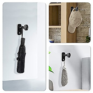 WALLFID 2 PCS Retractable Headphone Stand,Sticky Headset Hanger Adhesive Headphone Holder Hook Mount,for All Headsets,Earphone Clamp for AirPods Max/Beats/Sony/Sennheiser Music Headphones