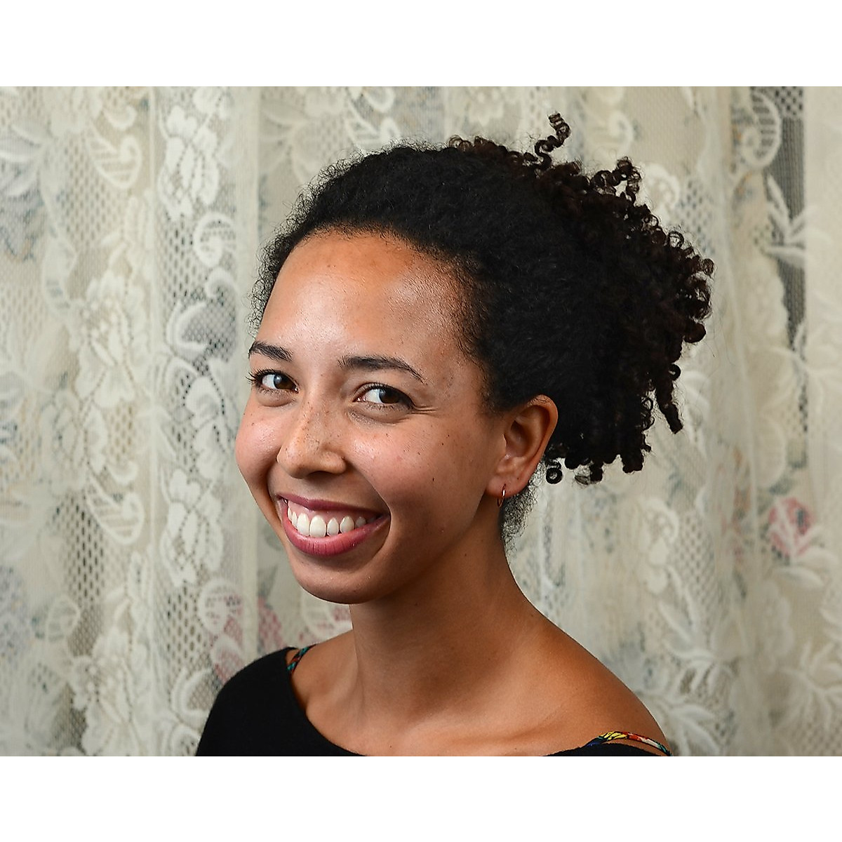 Tiny 14K Gold Thin Continuous Endless Hoop Earrings (1mm Tube) (12mm - Rose Gold)