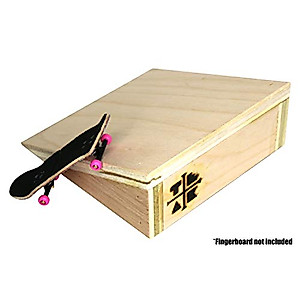 Wide Kicker/Bank Fingerboard Ramp - Handmade in USA - 5.5" Long, 2.25" Tall - Teak Tuning
