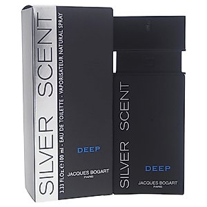 Jacques Bogart Silver Scent Cologne, Deep, 3.4 Ounce