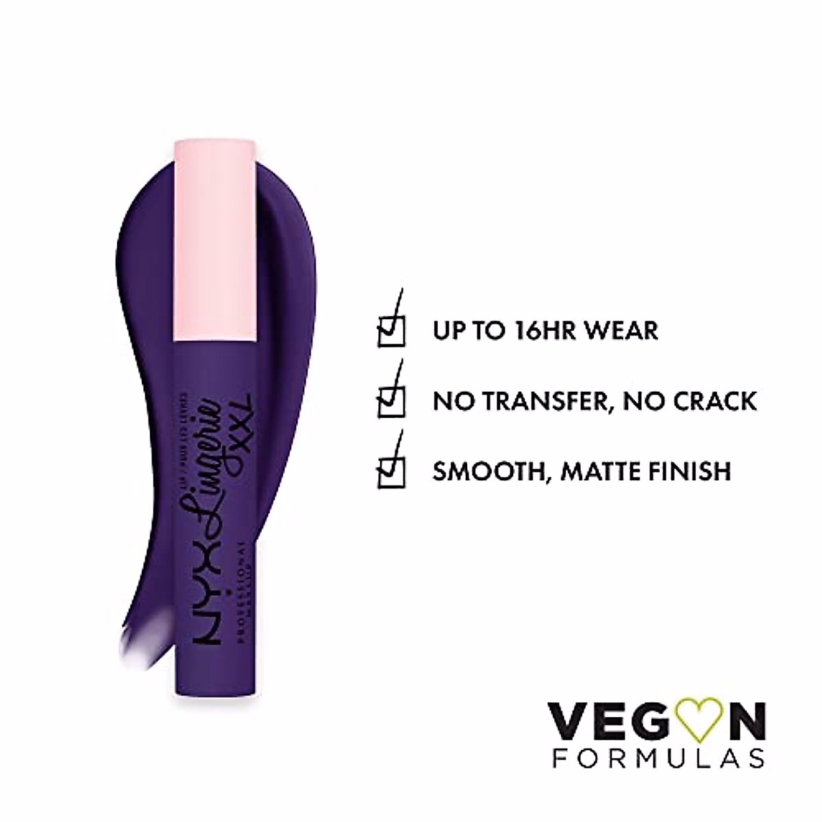 NYX PROFESSIONAL MAKEUP Lip Lingerie XXL Matte Liquid Lipstick - Lace Me Up (Purple)