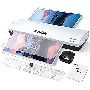 Laminator Machine, Anwike 13 inches Laminating Machine for A3 A4 A5 A6, Thermal Laminator Machine with 20 Laminating Sheets for Home Office School Use, Build in Paper Trimmer and Corner Rounder