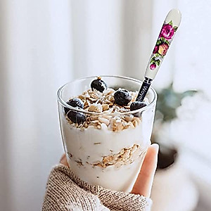 Woyejo 3 PCS Dinner Spoons Set, Stainless Steel Serving Spoons, Tablespoons, Dessert Spoons, Durable Metal Spoons Silverware for Home, Kitchen and Restaurant, Dishwasher Safe