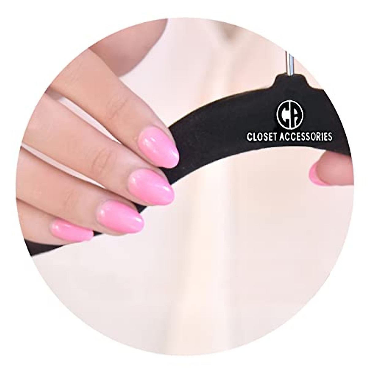 Velvet Hangers, Sturdy and Space Saving Hanger. Black 50 Pack